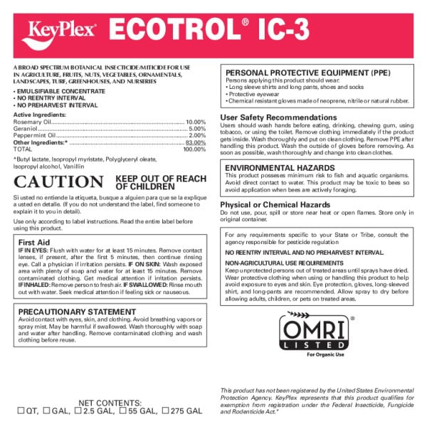 Ecotrol IC-3 - KeyPlex Plant Nutrition